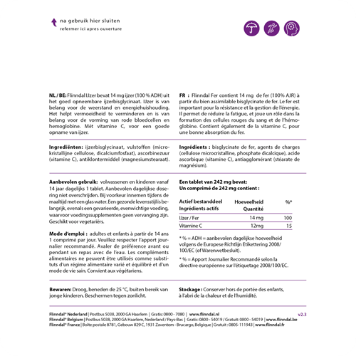 IJzertabletten bestellen? | Flinndal IJzer, uitstekend opneembaar!